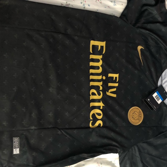 Nike | Shirts | Black And Gold Psg Training Jersey | Poshmark